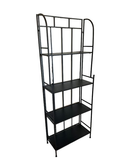 Modern 4 Shelf – Black with Medium Density Fiberboard Shelves | Heys ...